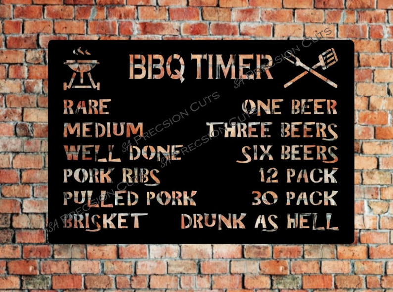 BBQ Timer SVG, DXF - Etsy