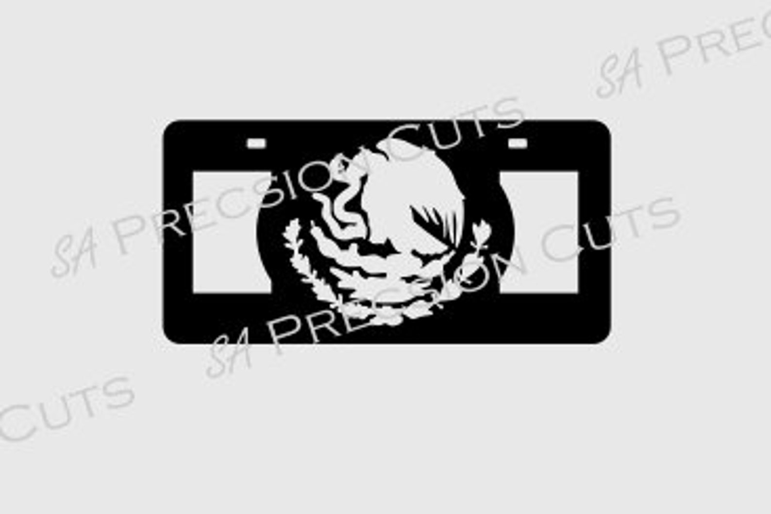 Mexican Flage License Plate SVG, DXF - Etsy