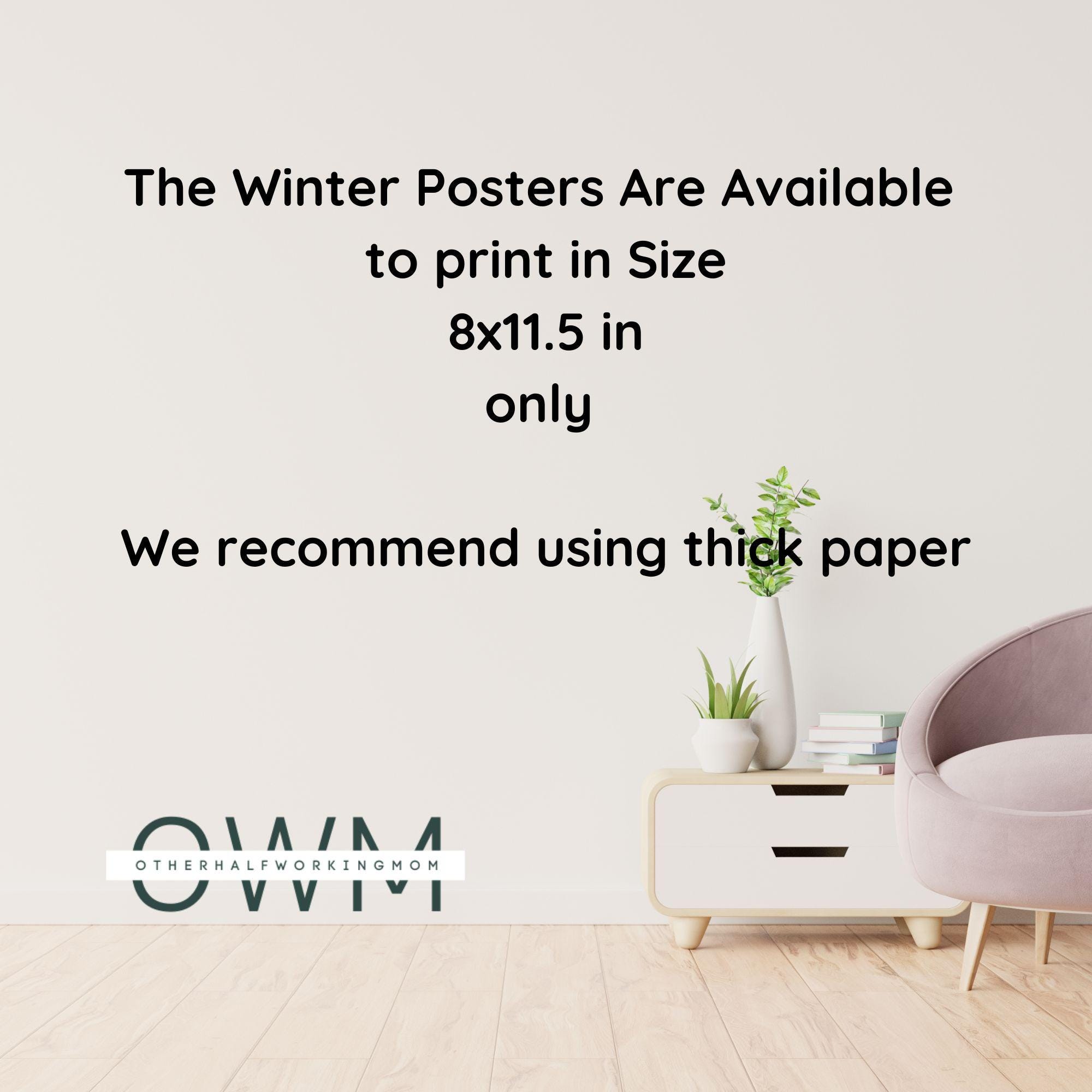 Winter Wonderland Bulletin Board Poster Set | Snowman & Snowflake ...