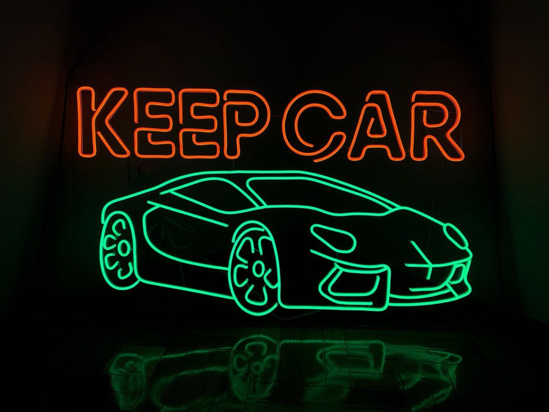 Neon Sign Car, Custom Neon Car, Neon Sign for Business and Home, Wall ...