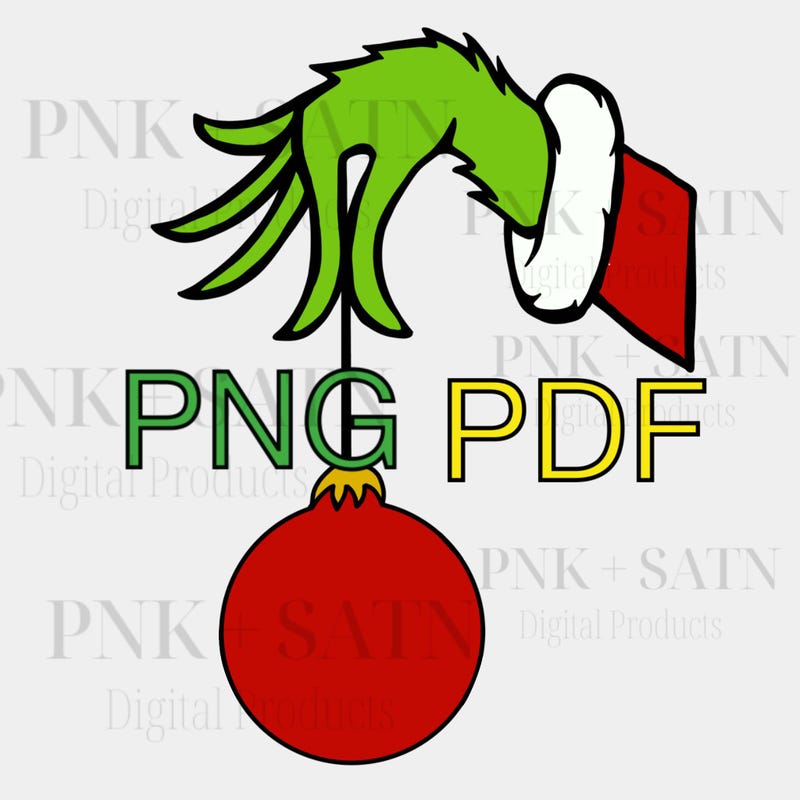 Grinch Hand Svg - Etsy