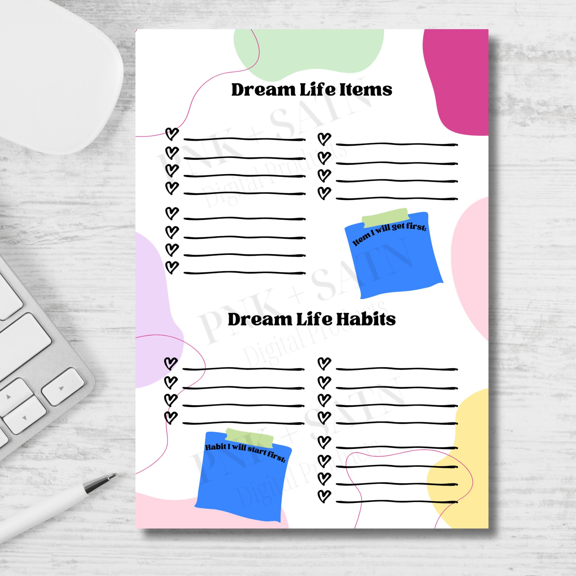 2024 New Year Check in Printable New Year Planner Journal Prompts ...