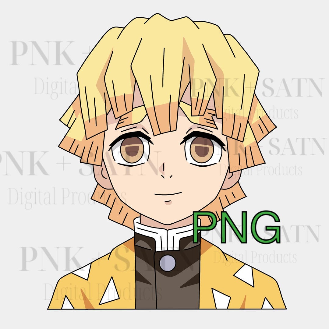 Zenitsu PNG | Demon Slayer Png | Anime Png - Etsy