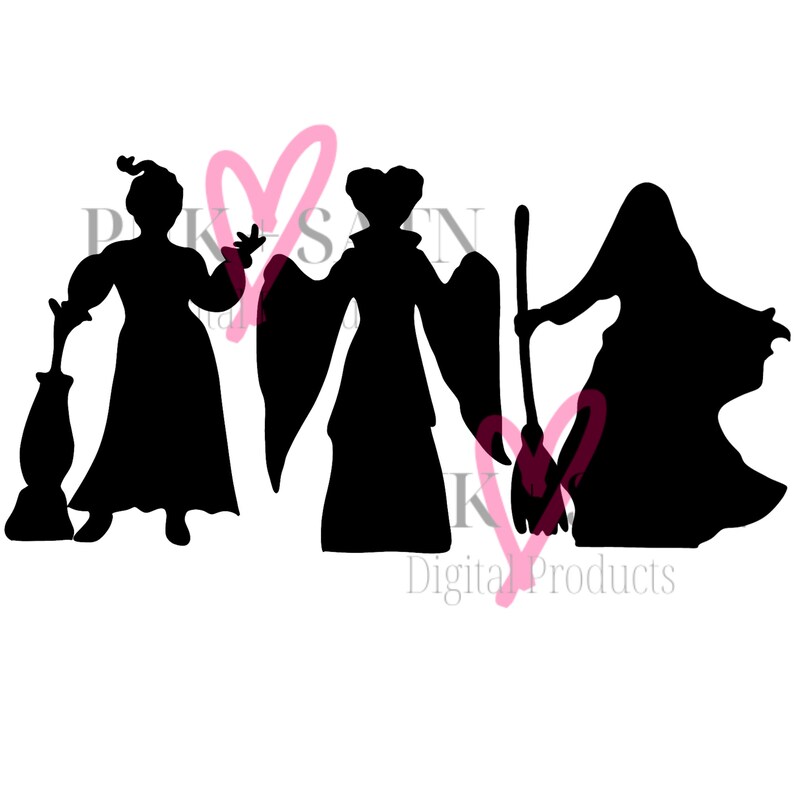 Sanderson Sisters Silhouette Svg | Hocus Pocus Svg | Halloween Svg ...