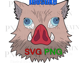 Inosuke SVG PNG Demon Slayer Svg Anime Svg - Etsy