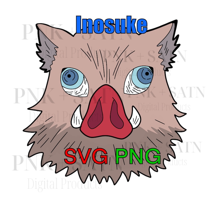 Inosuke SVG PNG | Demon Slayer Svg | Anime Svg - Etsy Canada