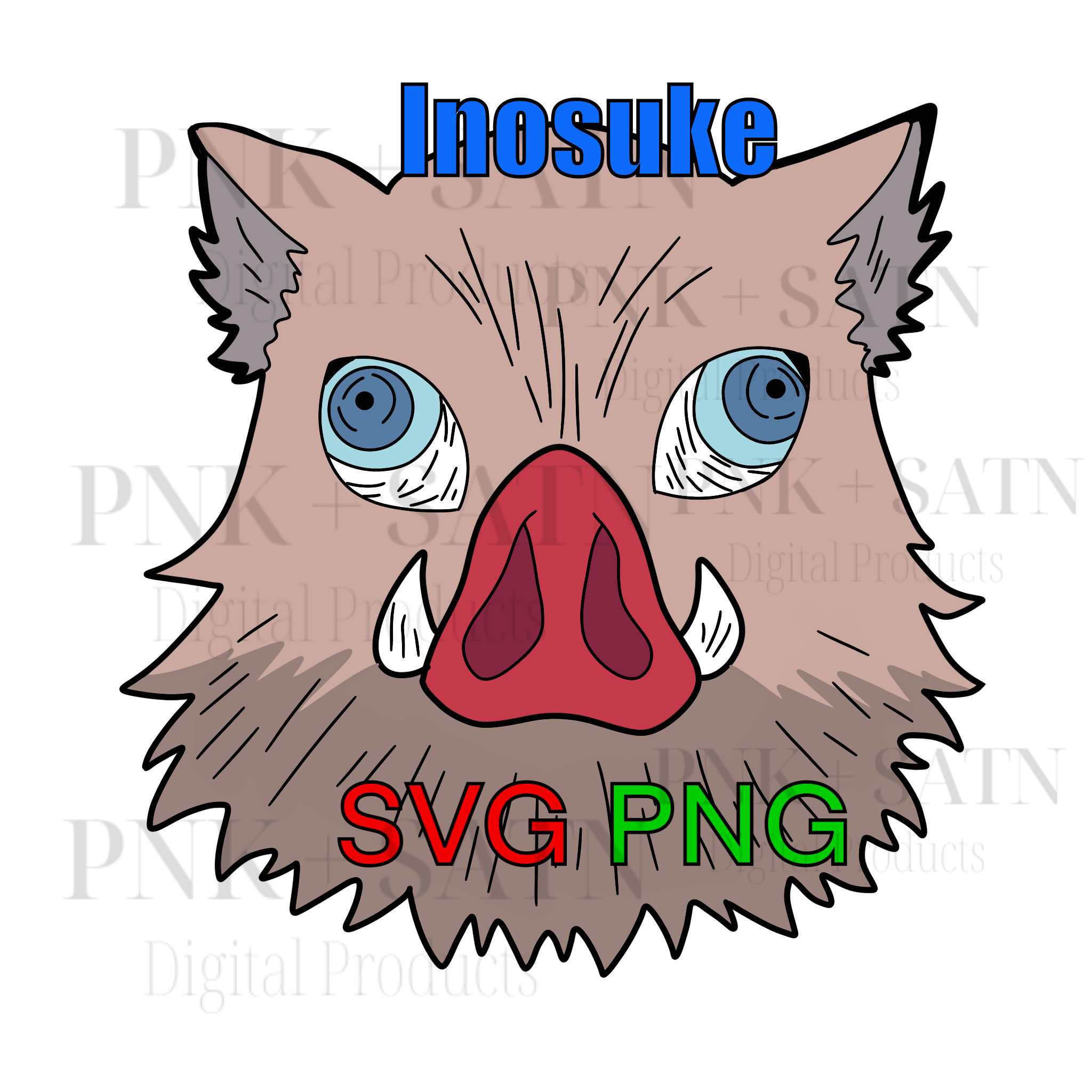 Inosuke SVG PNG | Demon Slayer Svg | Anime Svg - Etsy Canada