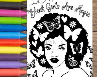 Kids Affirmation Coloring Page, Coloring Page for Girls, Printable ...