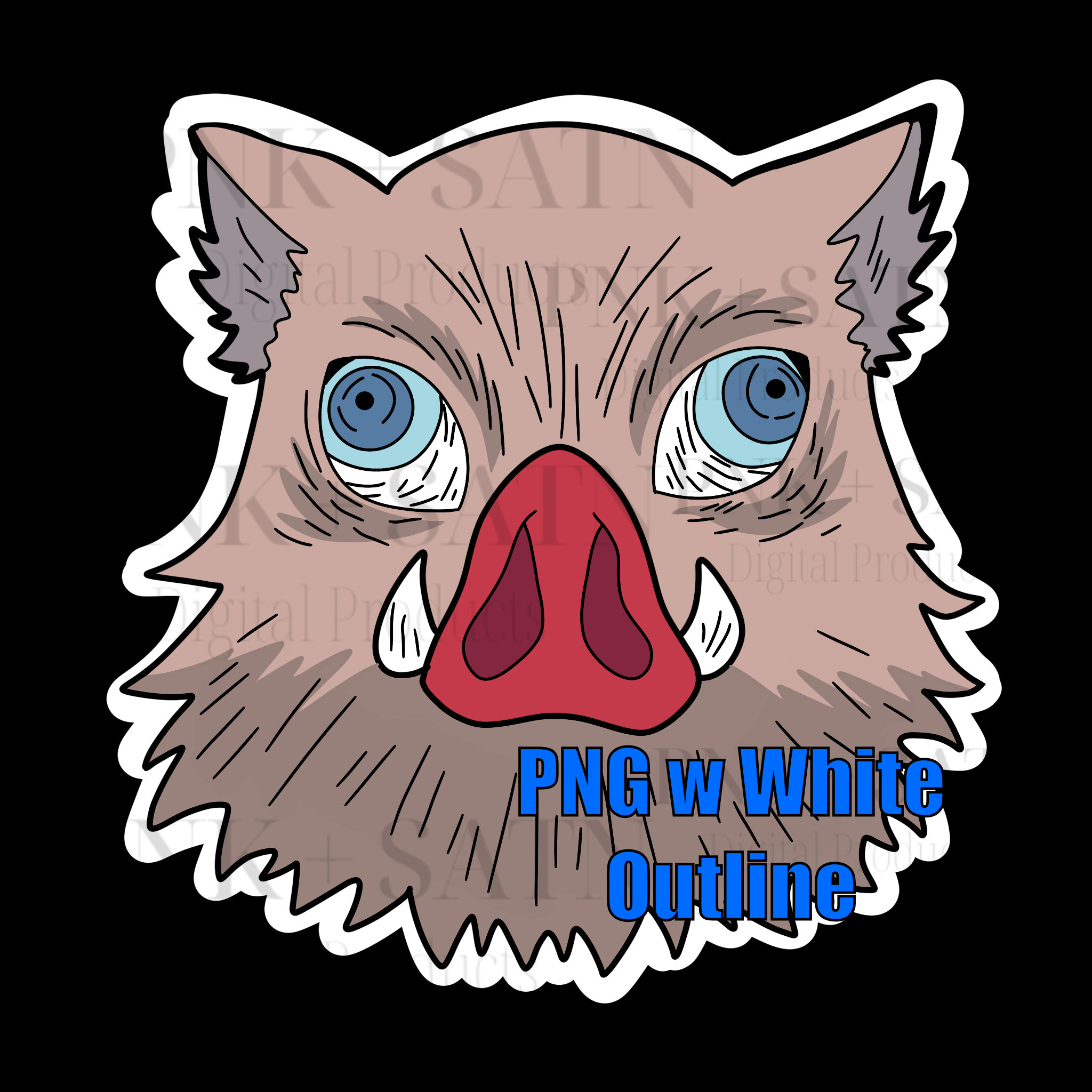 Inosuke SVG PNG | Demon Slayer Svg | Anime Svg - Etsy Canada