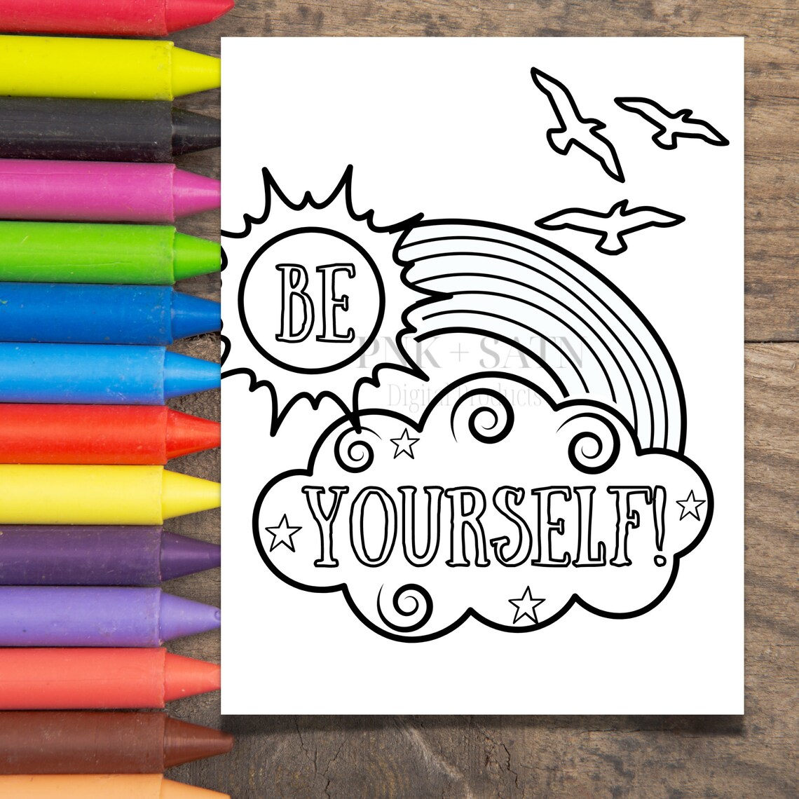 Coloring Pages for Kids, Kids Affirmation Coloring Pages, Coloring Page ...