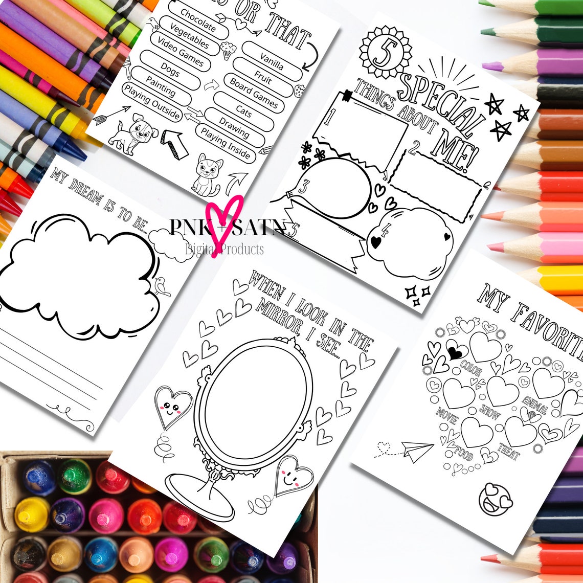 Coloring Pages for Kids, Kids About Me Coloring Pages, Coloring Page ...