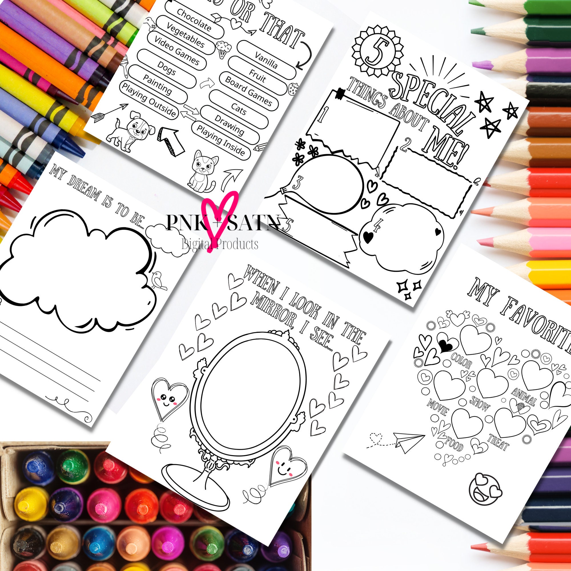Coloring Pages for Kids, Kids About Me Coloring Pages, Coloring Page ...