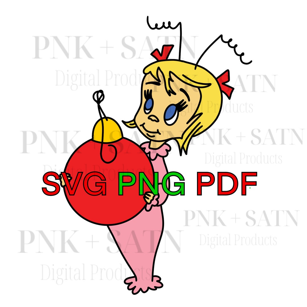 Cindy Lou Who SVG PNG PDF Christmas Svg Grinch Svg - Etsy Portugal