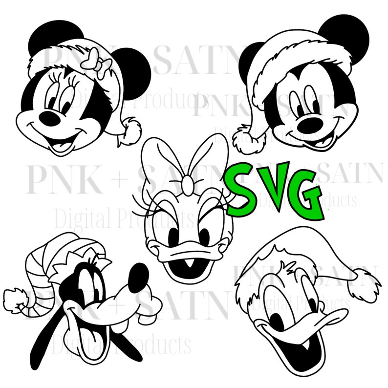 Christmas SVG PNG PDF | Christmas Friends Svg | Mouse Svg - Etsy