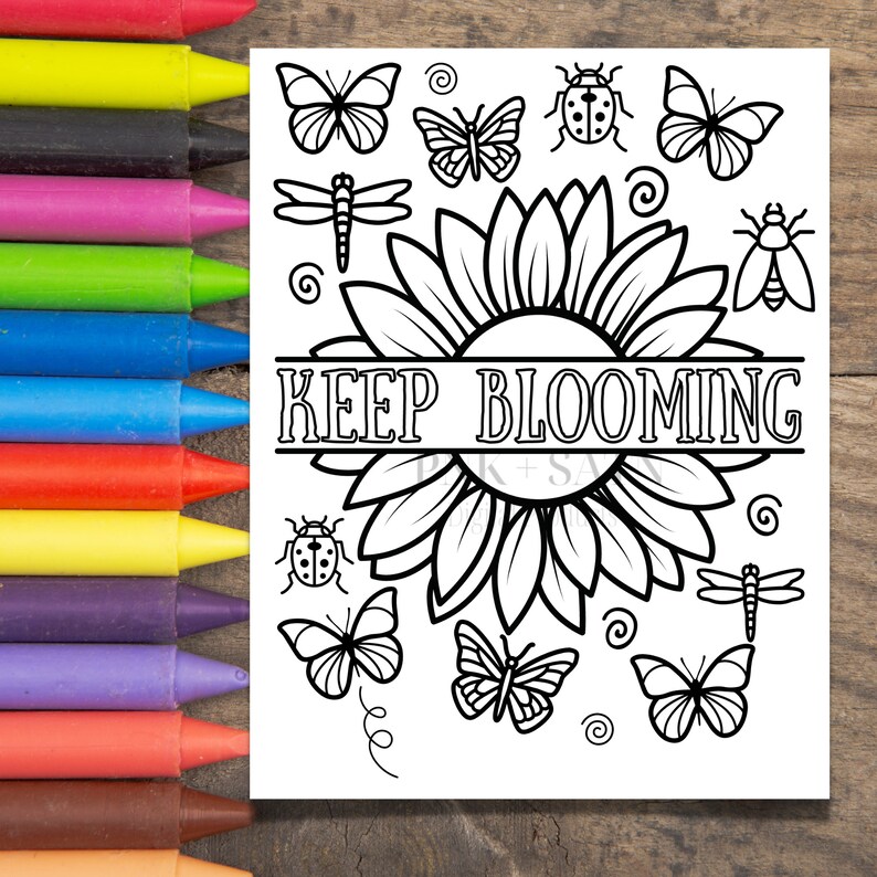 Coloring Pages for Kids, Kids Affirmation Coloring Pages, Coloring Page ...