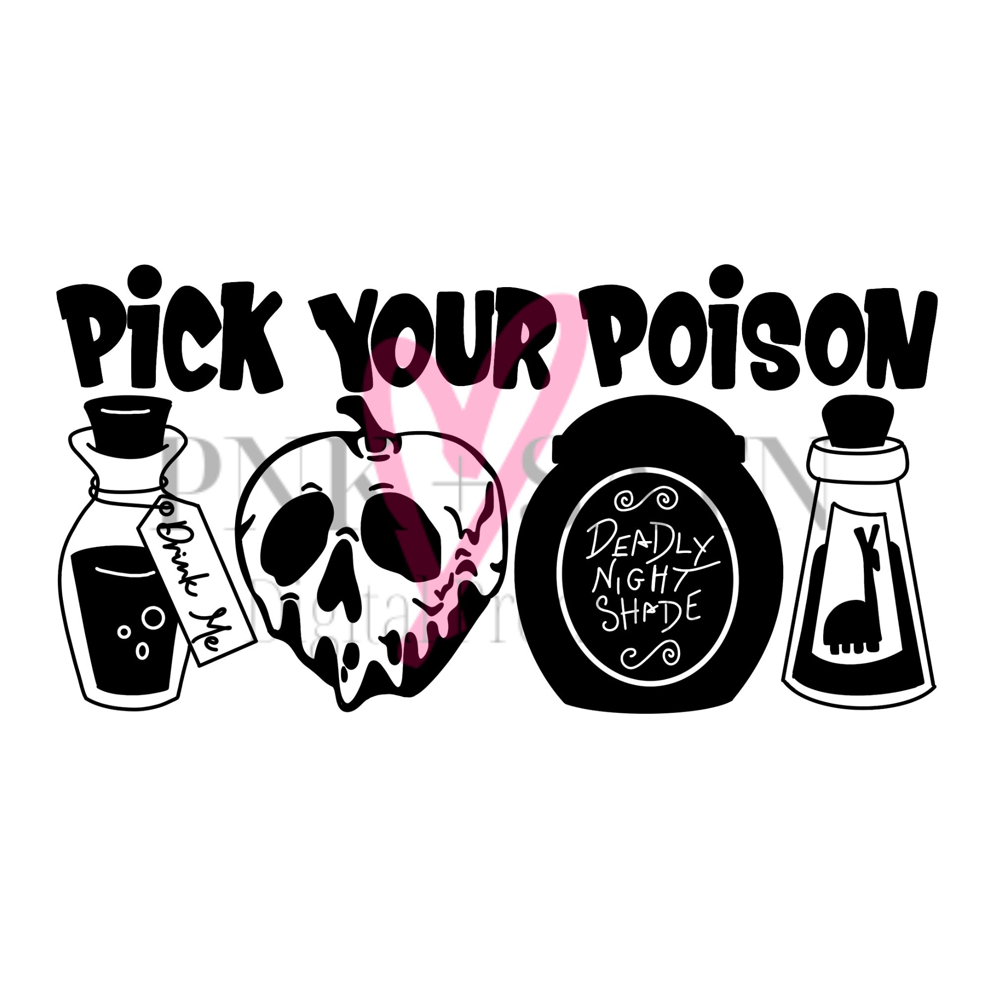 Pick Your Poison Svg Nightmare Svg Halloween Svg Svg - Etsy