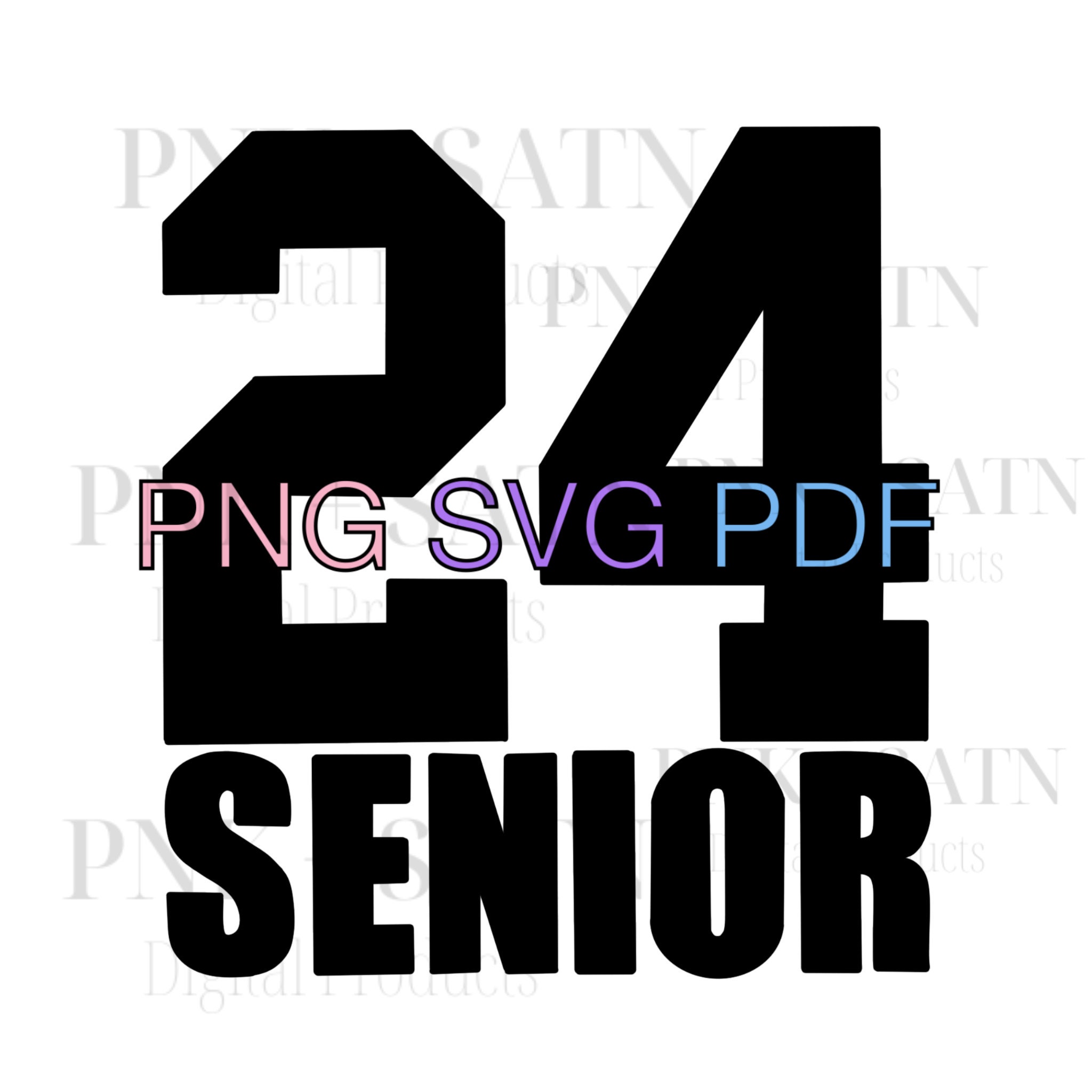 2024 Senior SVG PNG PDF Svg Svg - Etsy