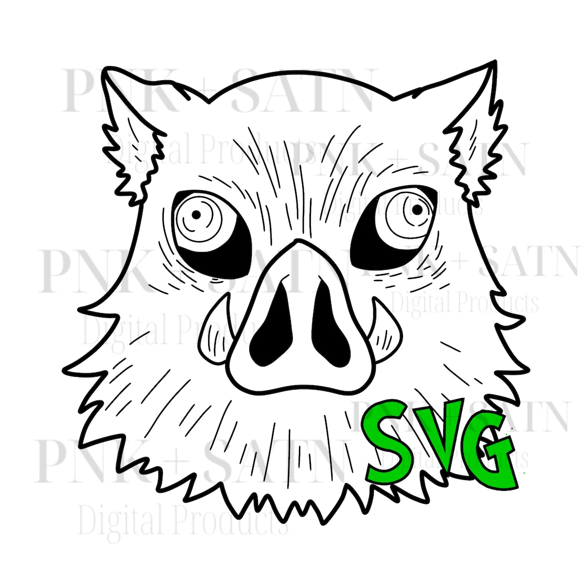 Inosuke SVG PNG | Demon Slayer Svg | Anime Svg - Etsy Canada