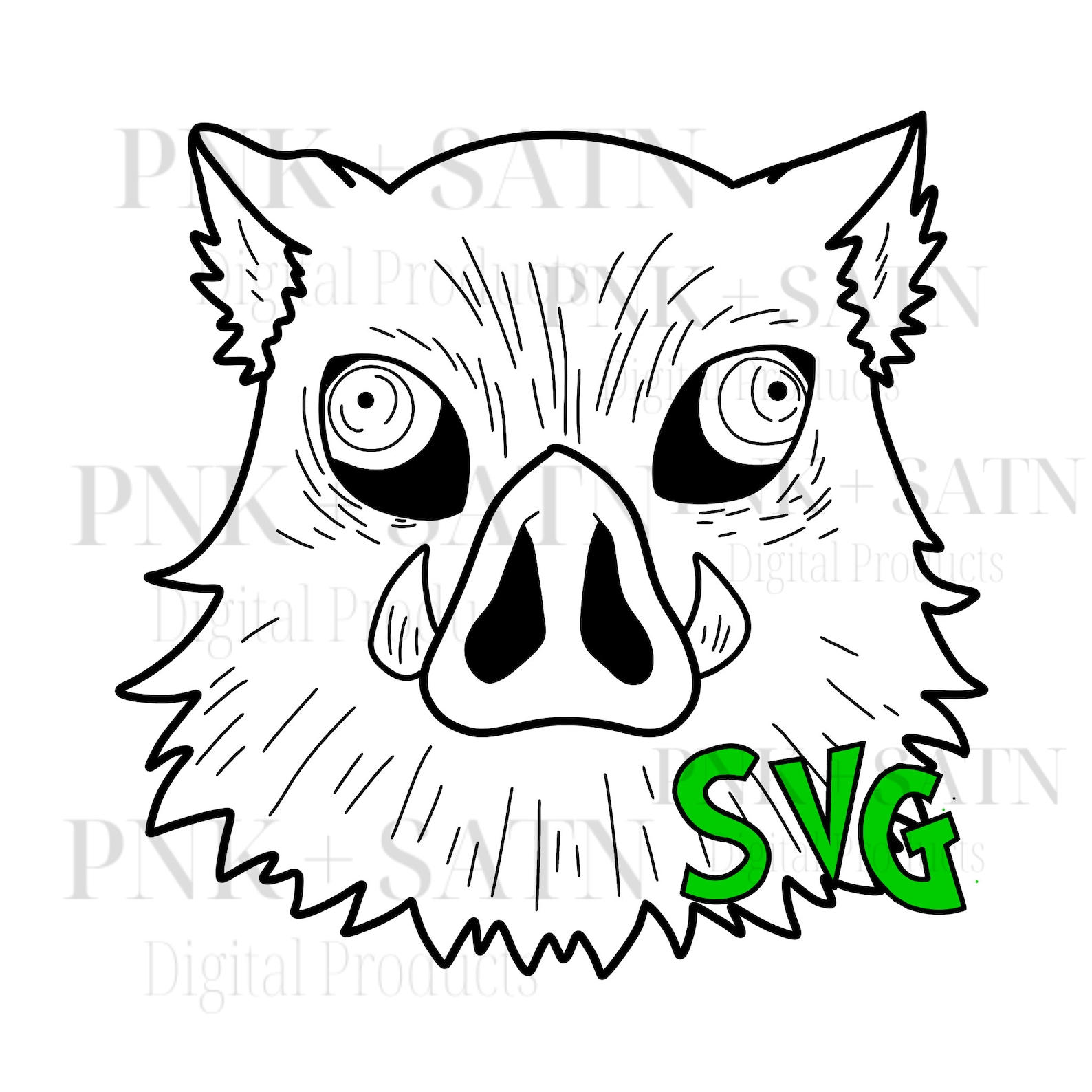 Inosuke SVG PNG Demon Slayer Svg Anime Svg - Etsy