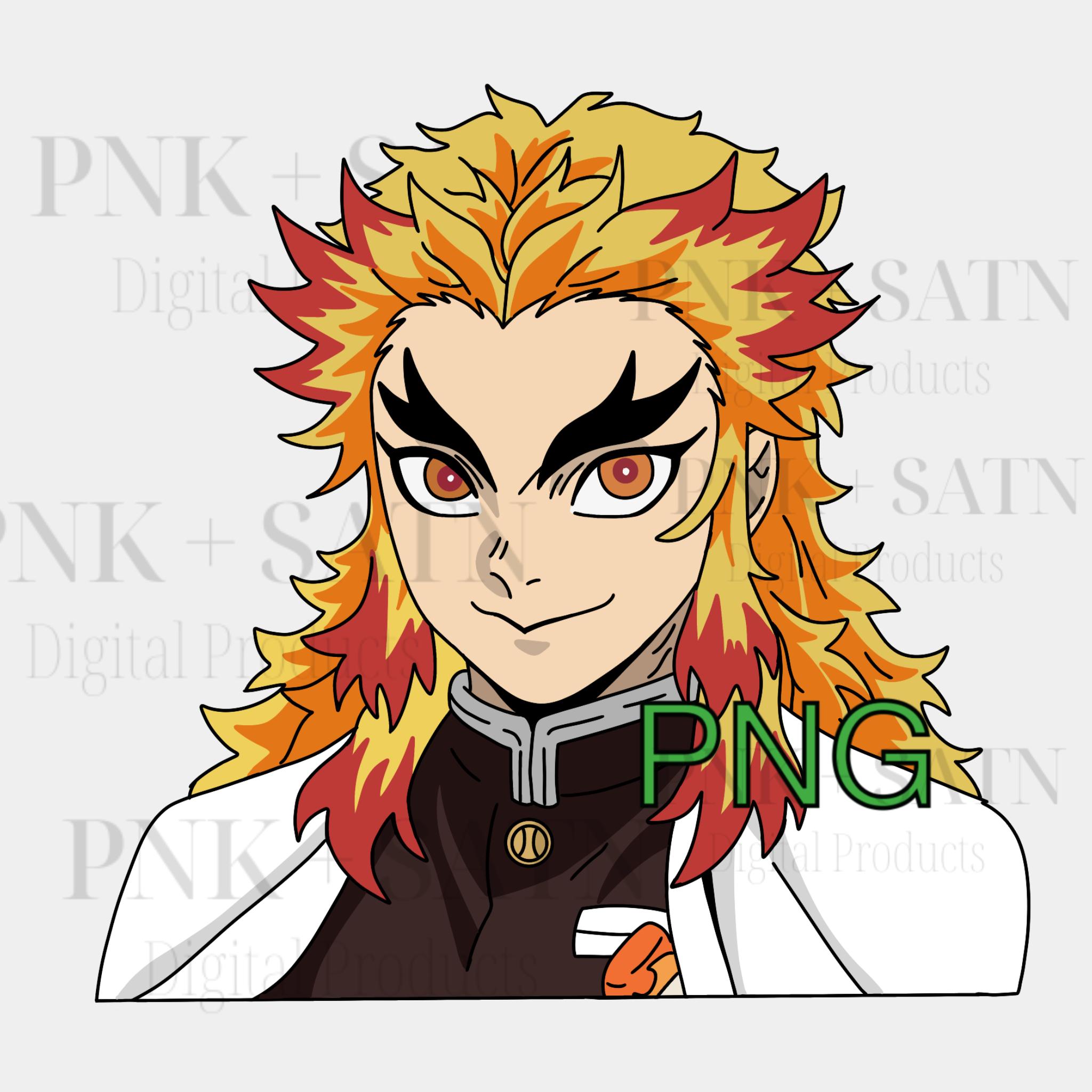 Rengoku PNG | Demon Slayer Png | Anime Png - Etsy
