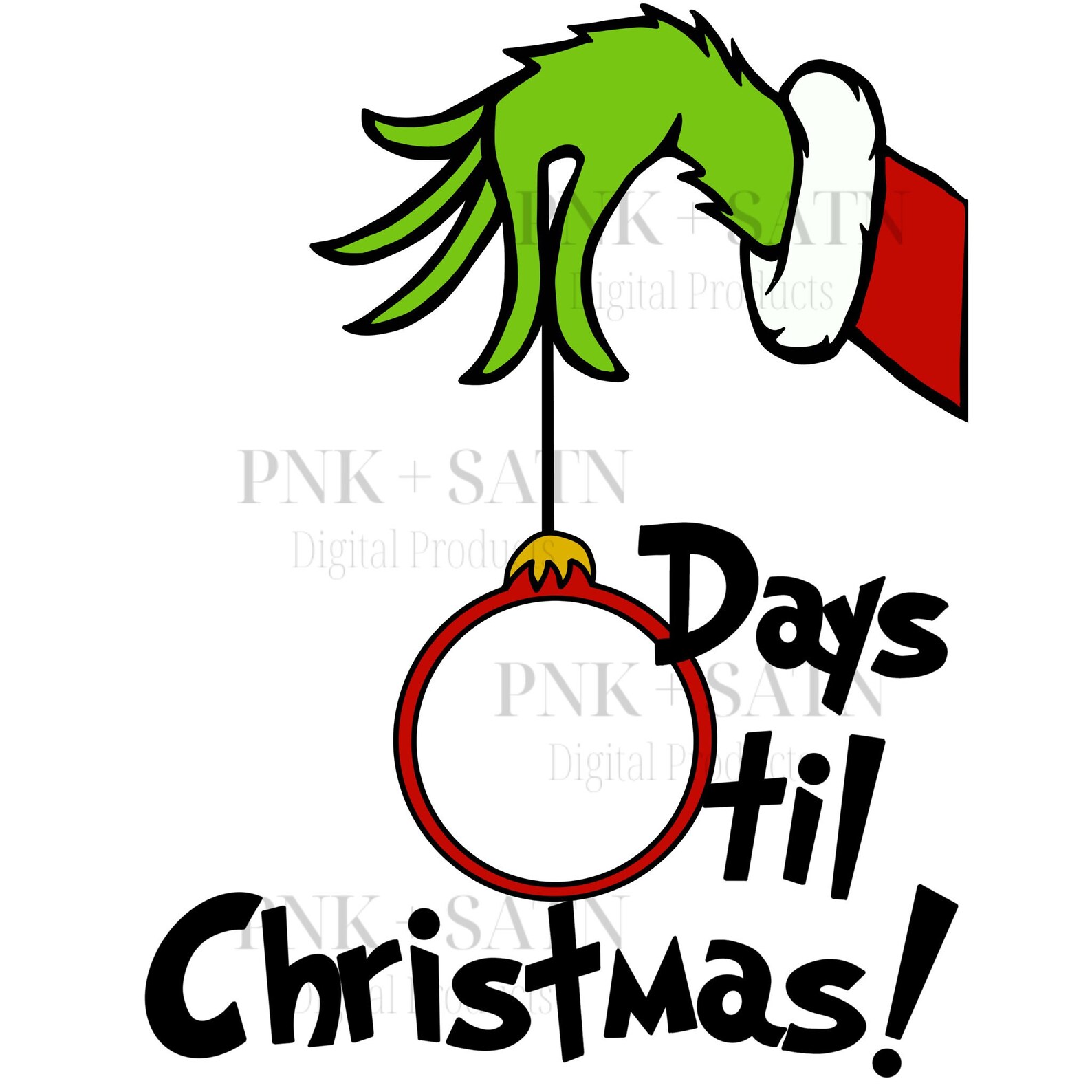 Grinch Countdown to Christmas PDF Christmas PDF PDF for Christmas - Etsy