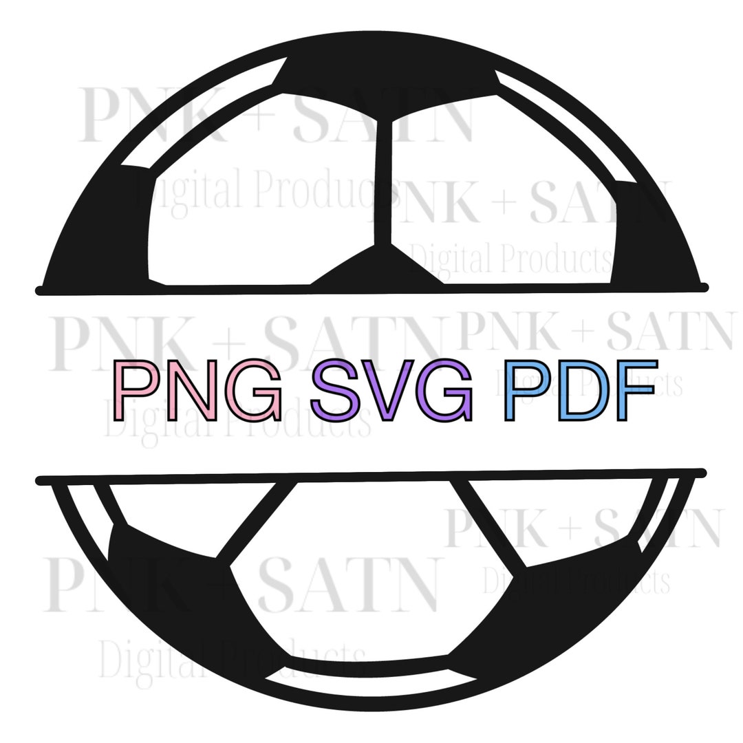 Soccer Ball SVG PNG PDF | Soccer Ball With Space | Soccer Svg - Etsy