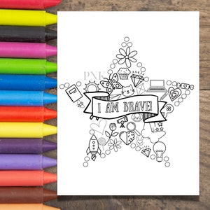 Coloring Pages for Kids, Kids Affirmation Coloring Pages, Coloring Page ...