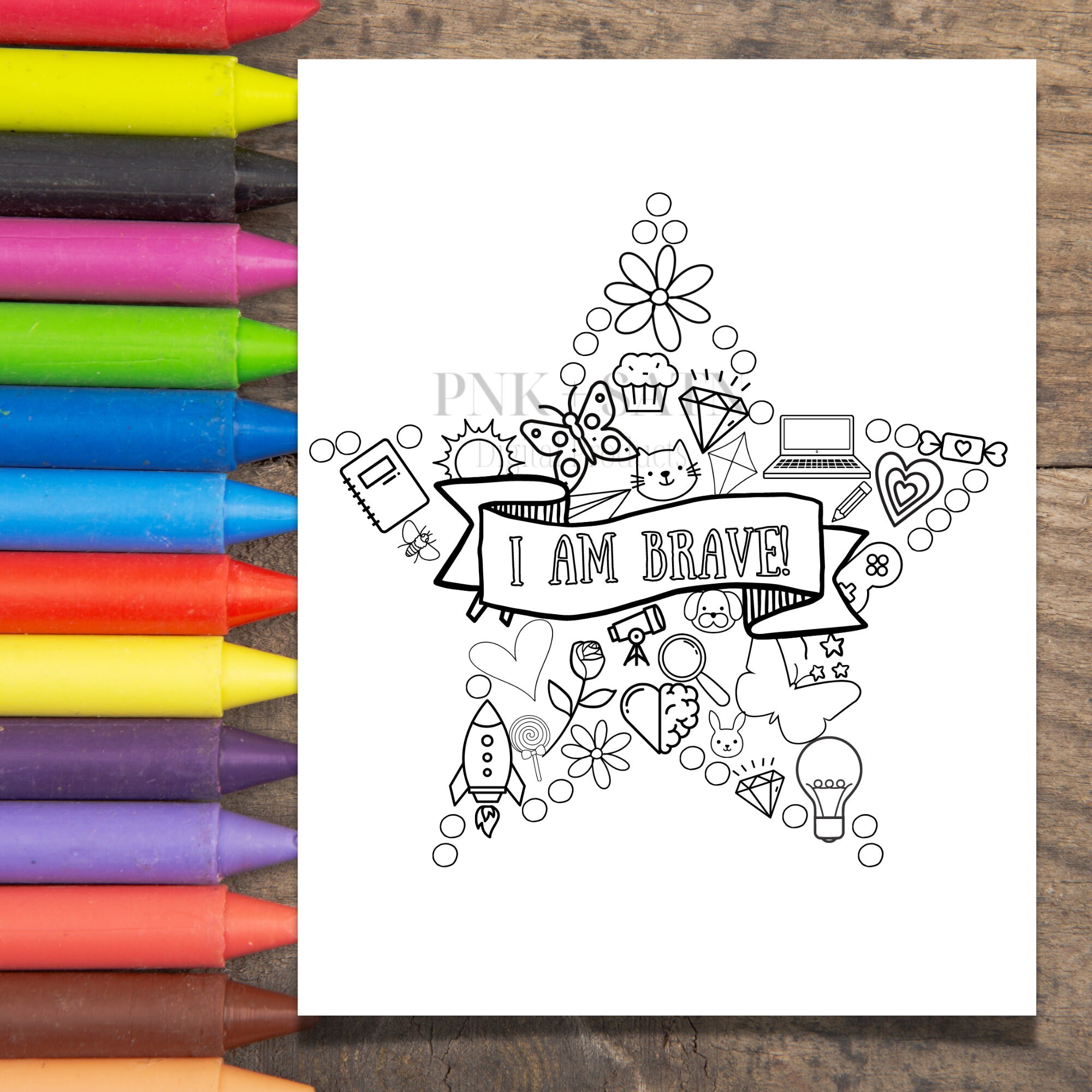 Coloring Pages for Kids, Kids Affirmation Coloring Pages, Coloring Page ...