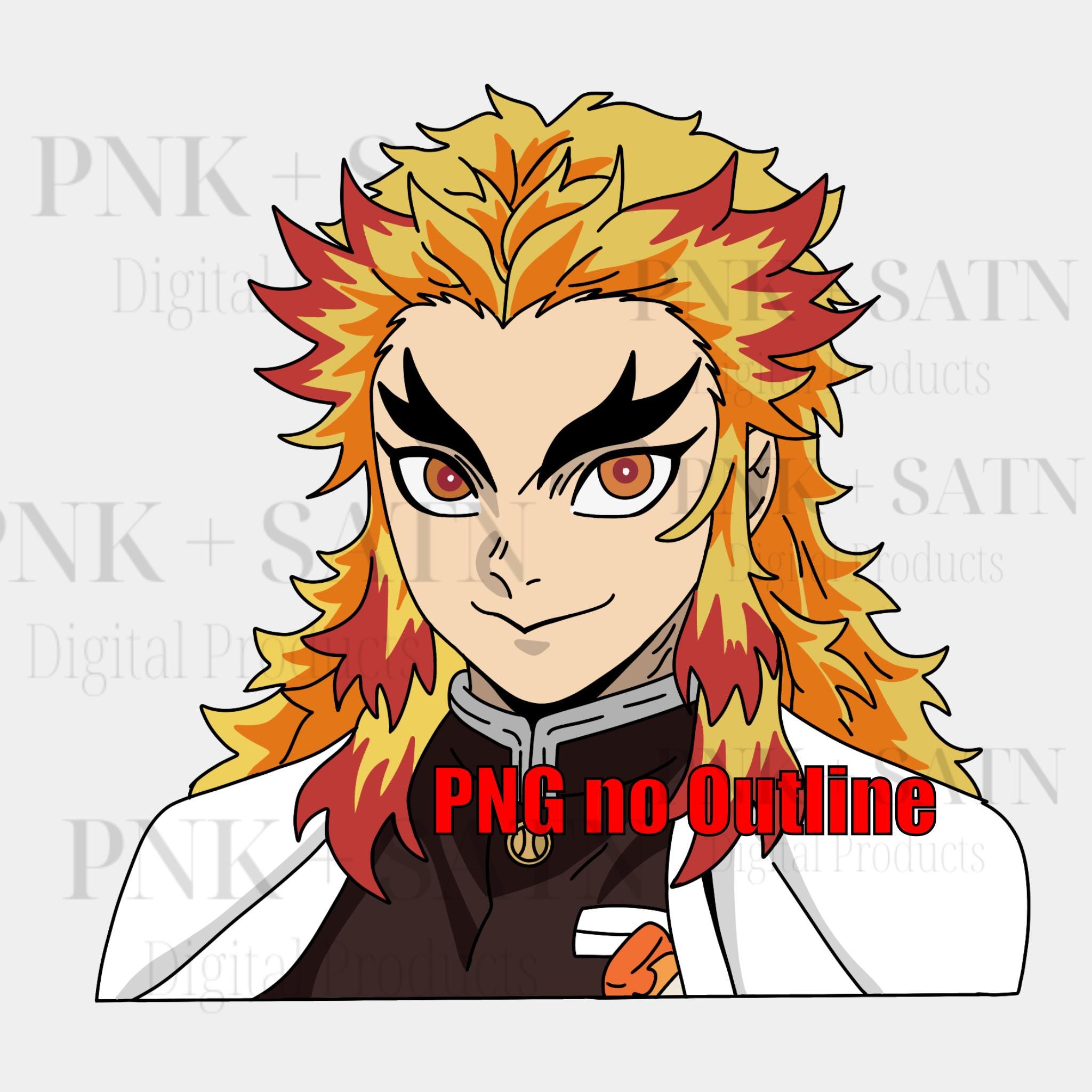 Rengoku PNG | Demon Slayer Png | Anime Png - Etsy