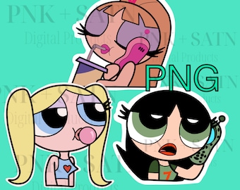 Powerpuff Girls - Blossom - Bubbles - Buttercup - SVG - PNG - Instant ...