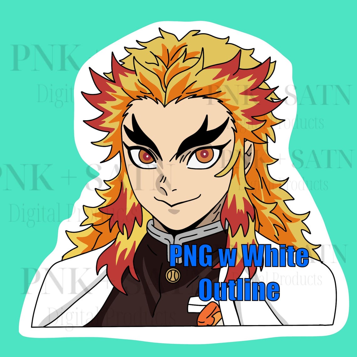 Rengoku PNG | Demon Slayer Png | Anime Png - Etsy