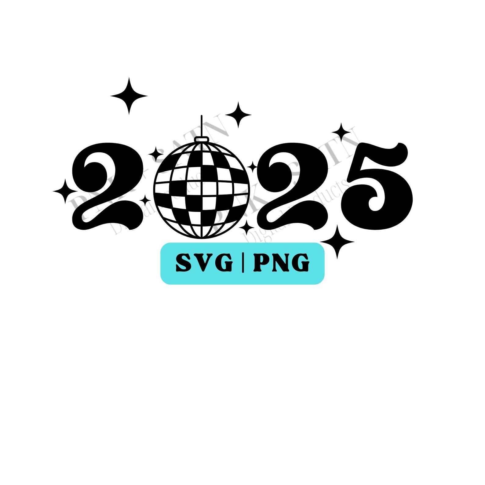 2025 SVG | New Years SVG | SVG for New Years | 2025 Png - Etsy