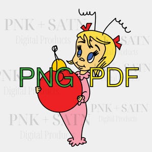 Cindy Lou Who PNG PDF Christmas Svg - Etsy Canada