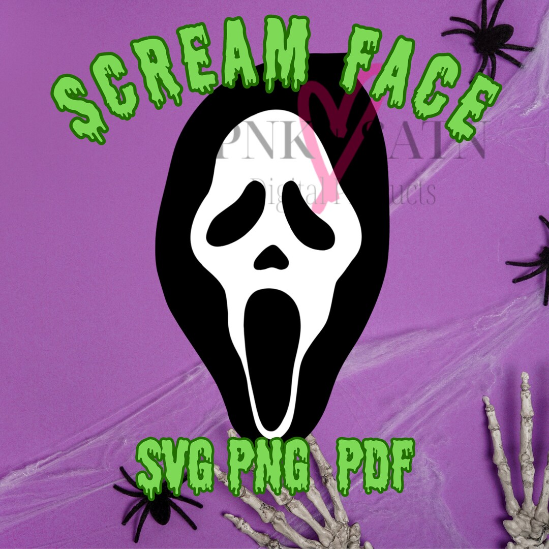 Scream Face Svg Ghost Face Svg Halloween Svg Scream - Etsy Canada