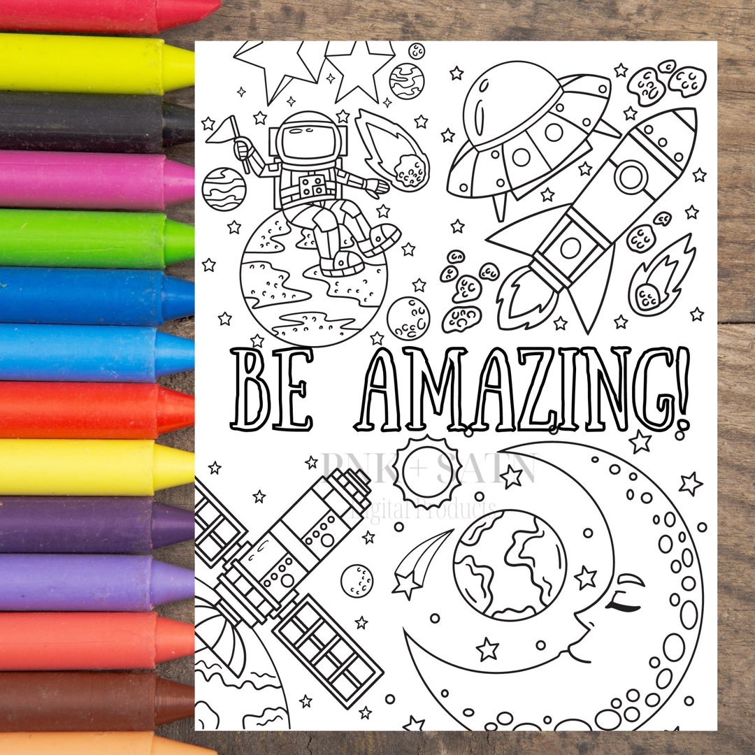 Kids Affirmation Coloring Page, Coloring Page for Boys, Printable ...