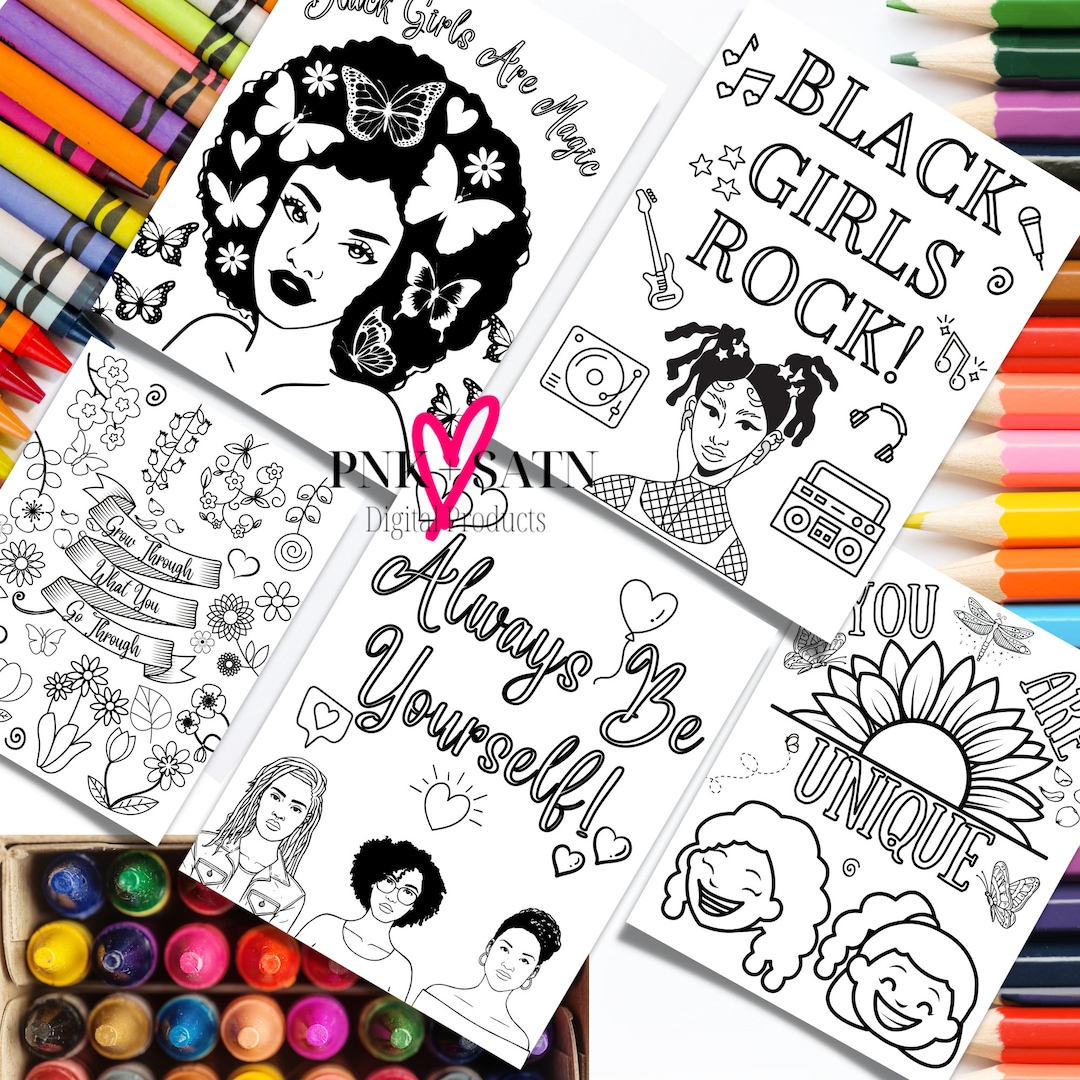 Coloring Pages for Black Girls, Black Girl Coloring Pages, Coloring ...