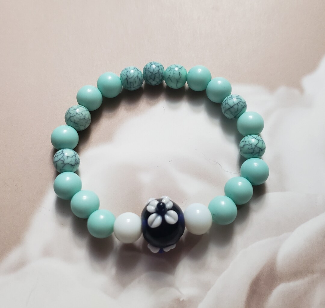 Our Flag Means Death Stede Bonnet Turquoise and Blue Beaded Bracelet - Etsy