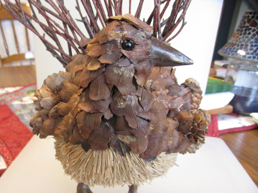 Sculpture Forest Bird Earth Materials Conifer Cones Grasses Cherry ...