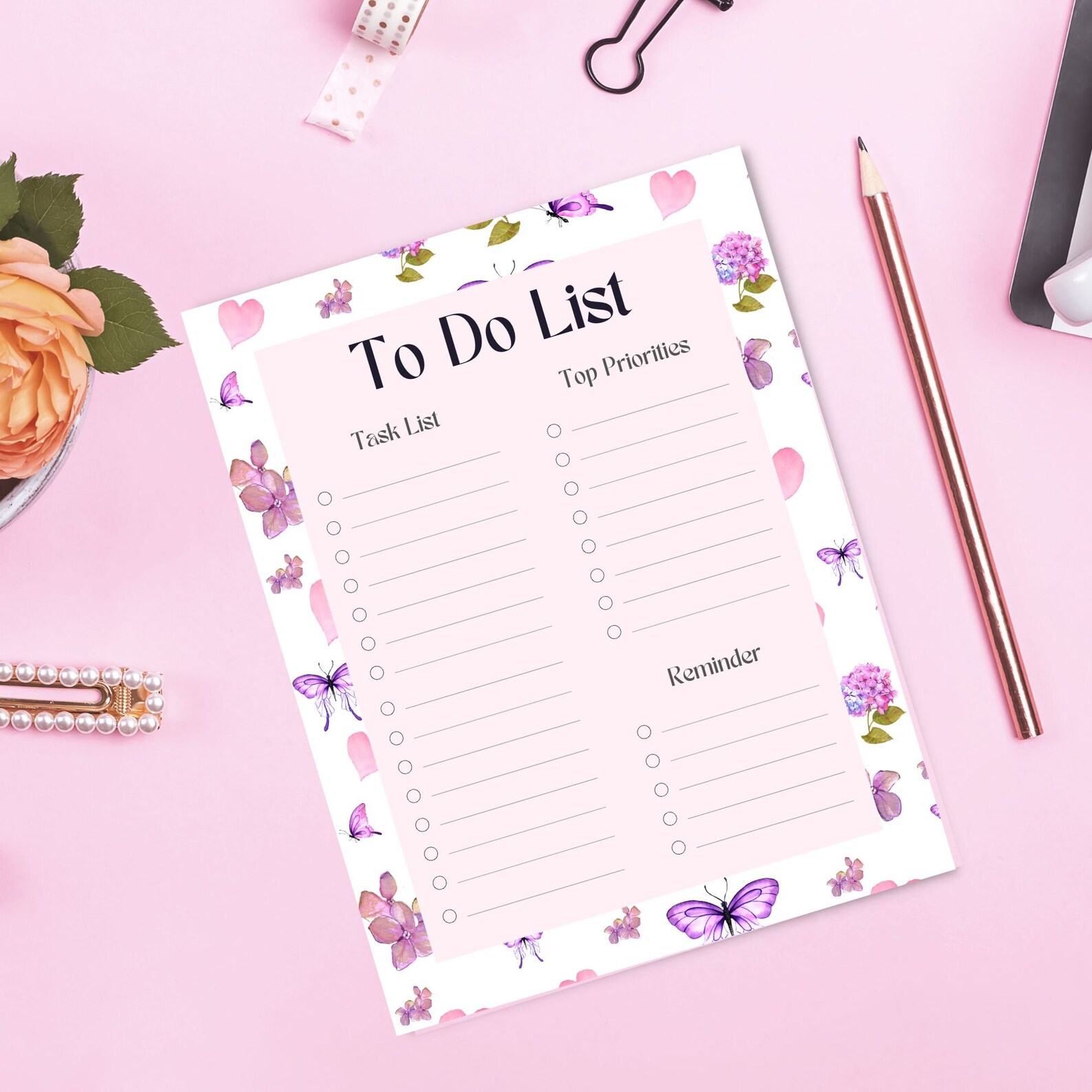 Printable to Do List Cute Digital Planner Daily Task List Daily to Do ...