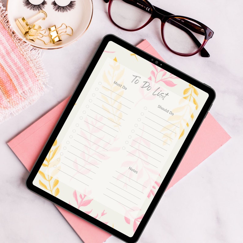 Printable to Do List Cute Pink to Do List Daily Task List Daily to Do ...