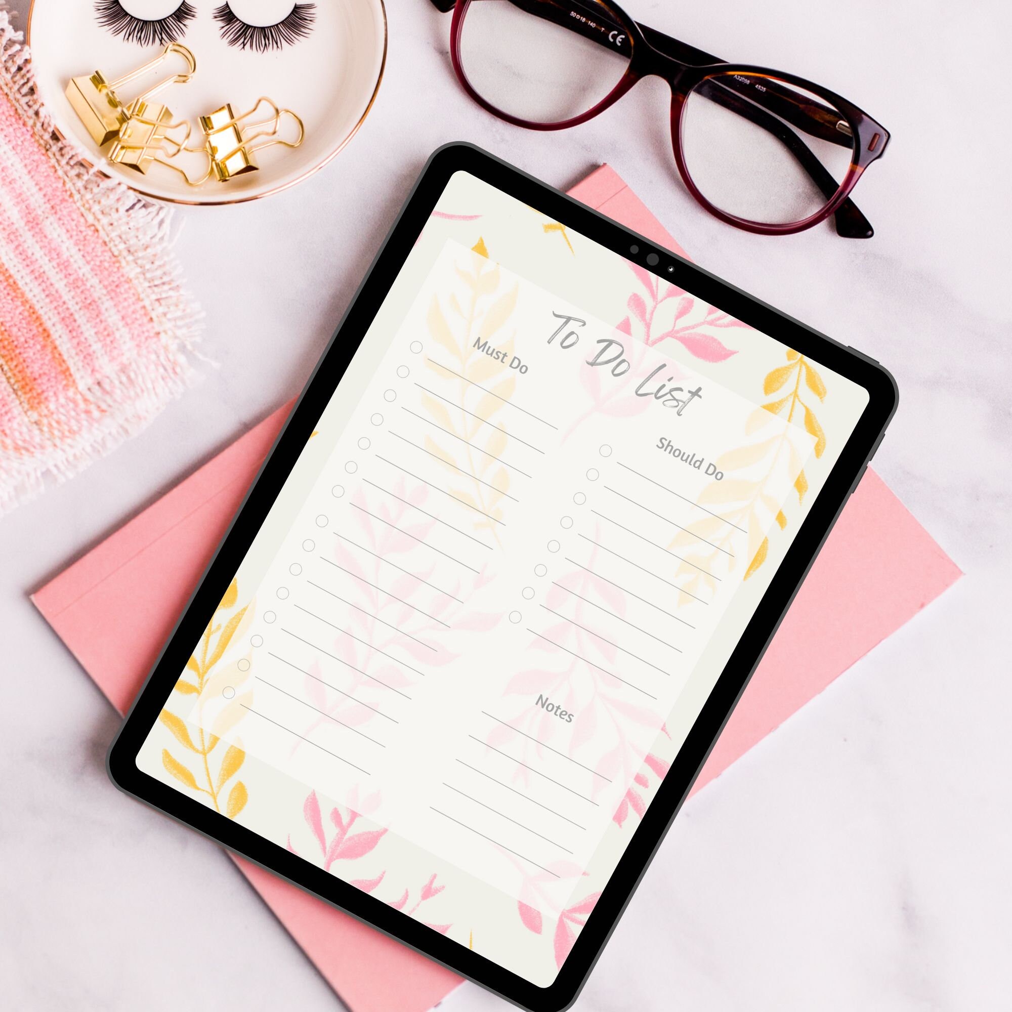 Printable to Do List Cute Pink to Do List Daily Task List Daily to Do ...