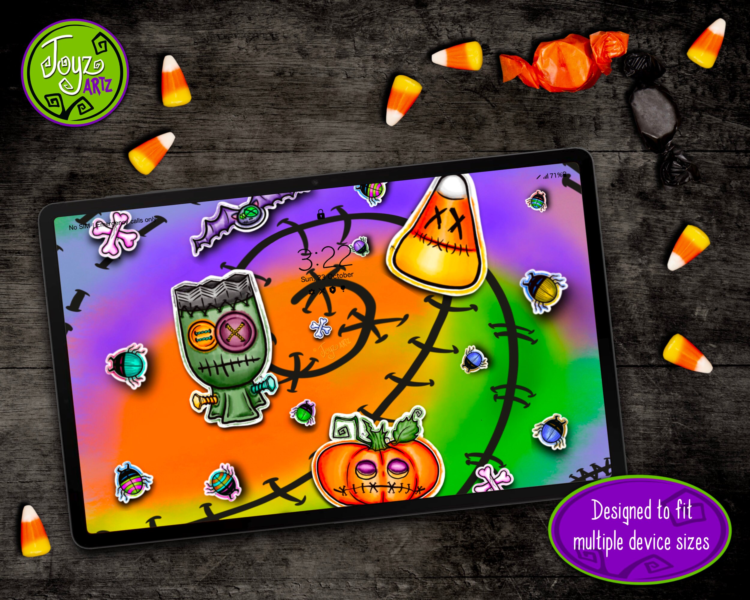 Spookz Screenz Digital Downoad Wallpaper for Smart Devices - Etsy