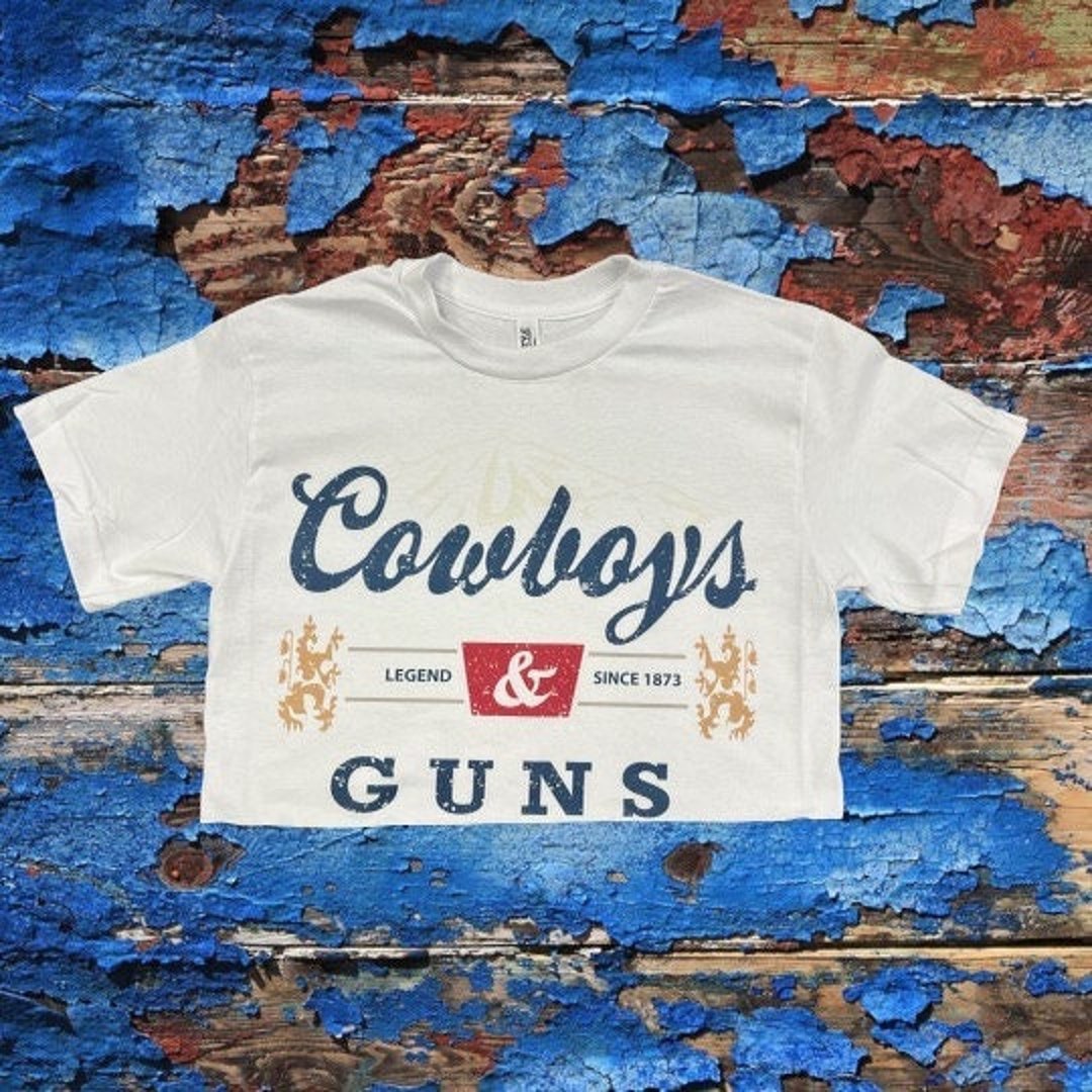 Cowboys and Guns Crop Top - Etsy