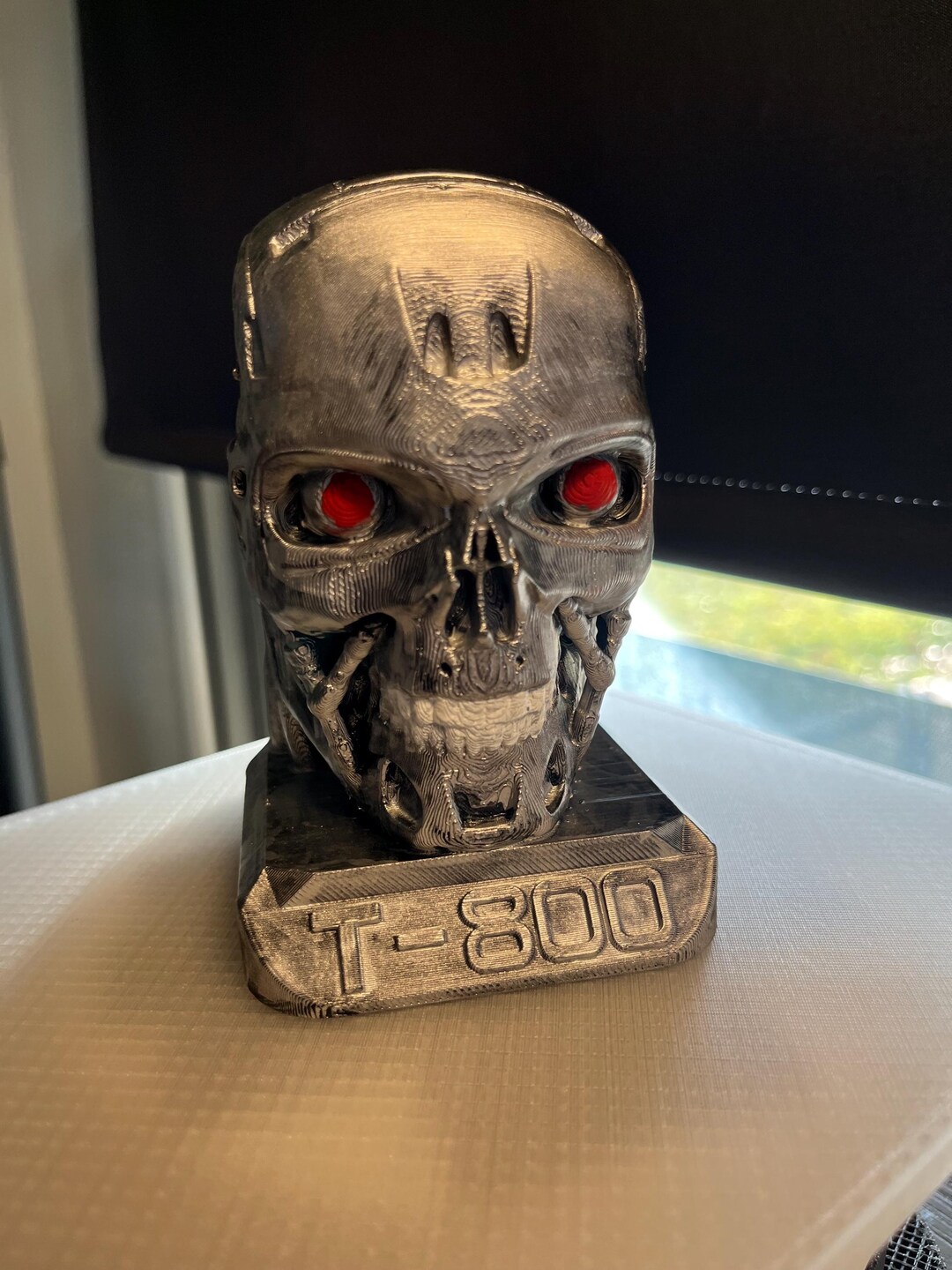 Terminator 2 Head Painted - Etsy