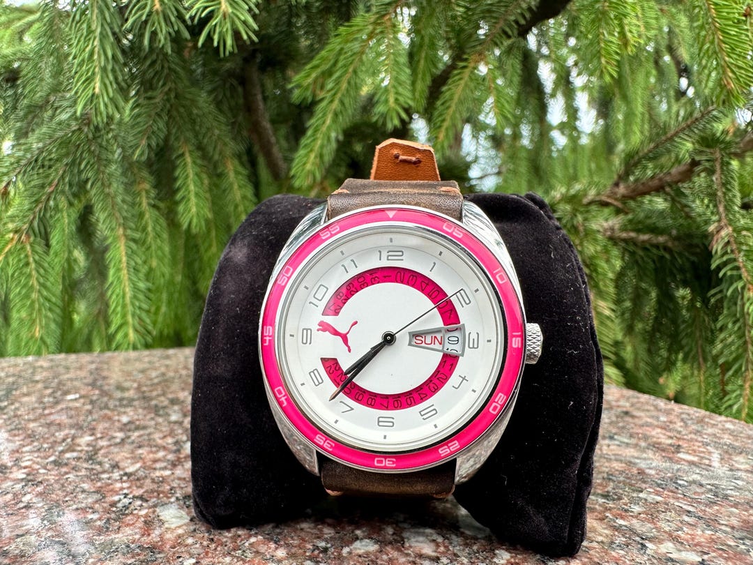 Watch Puma Take Pole Position 102522 Quartz Leather Hand Made Strap - Etsy