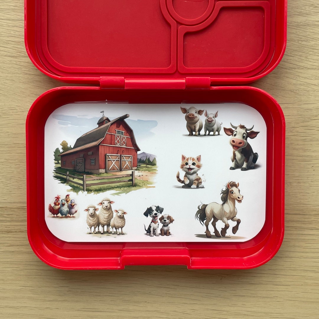 Lunch Box Insert Farm Animals - Etsy