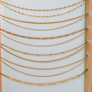 Gold Chain Necklace, Silver Chain Necklace, Snake Chain, Rope Chain ...