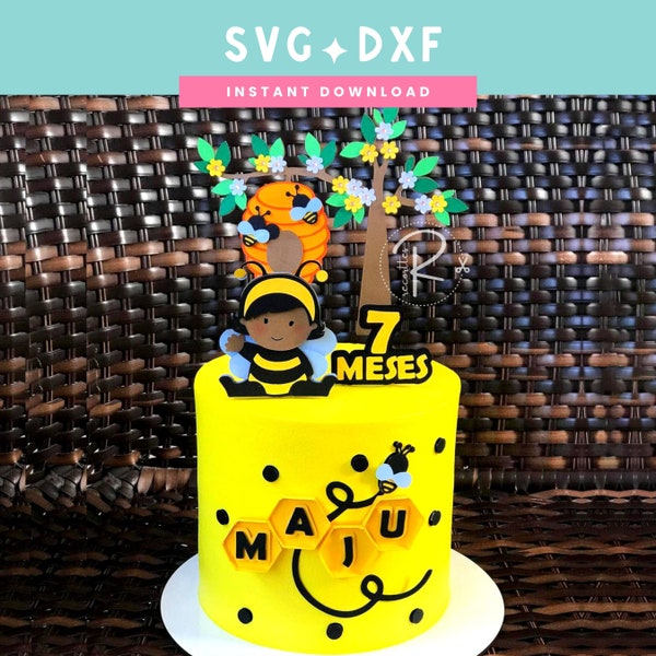 Cake topper abeja - Etsy España