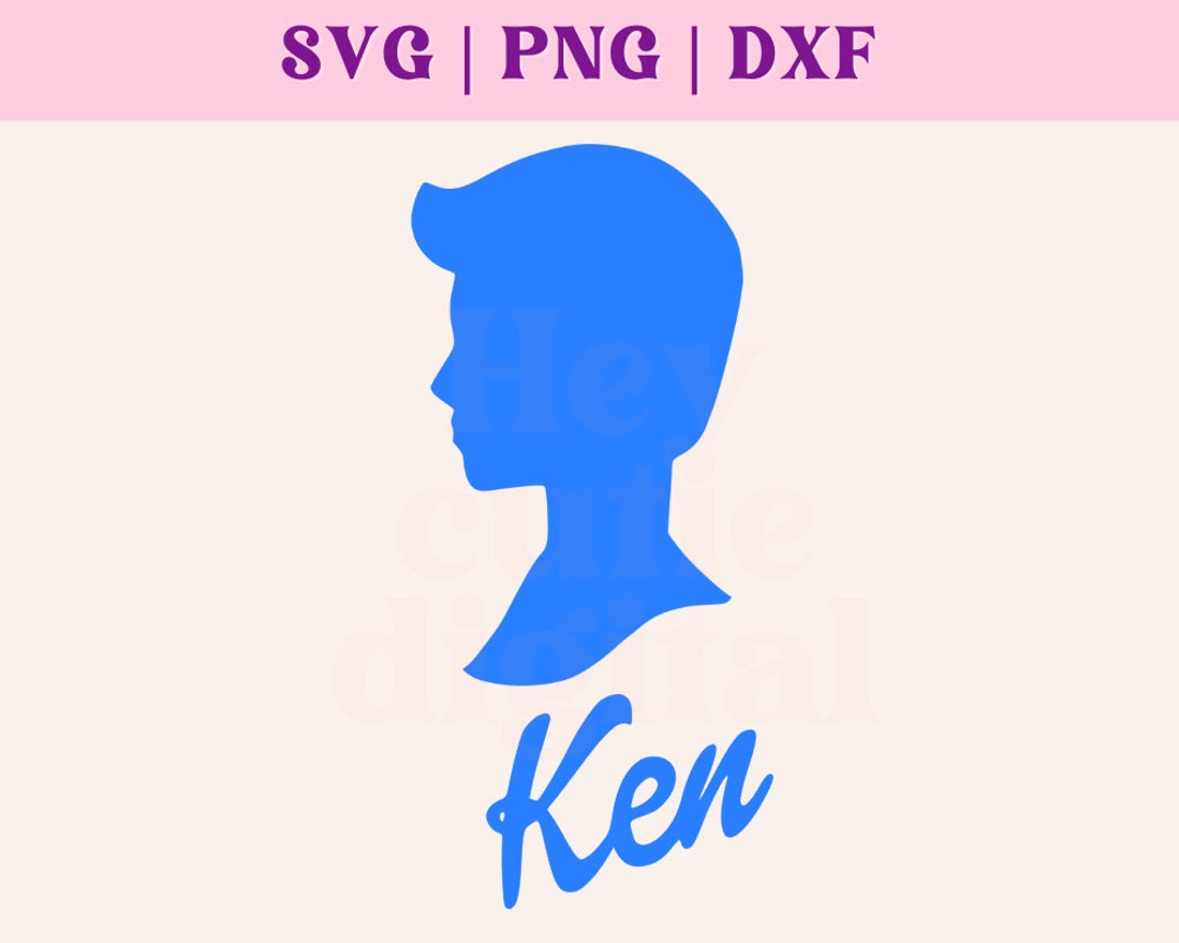 Ken Barbie Head SVG Doll Head Silhouette Svg Svg Png Dxf - Etsy Australia