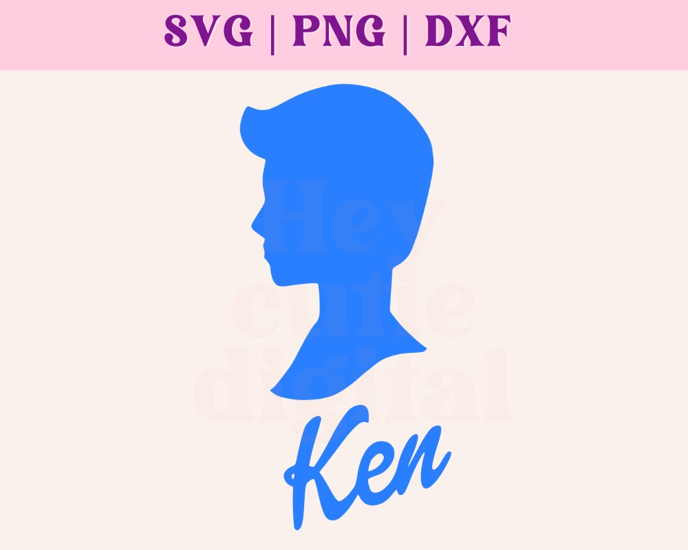 Ken Barbie cabeza SVG / Silueta de cabeza de muñeca svg / svg - Etsy España